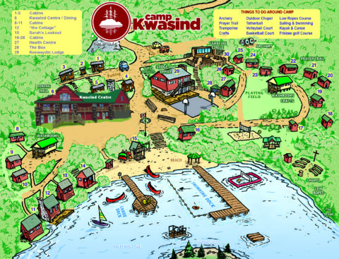 Map of Kwasind | Camp Kwasind